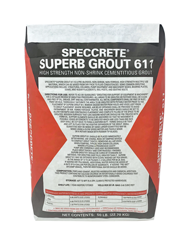 SPECCRETE® Superb Grout 611 – SPECCO